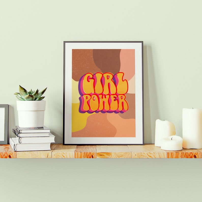 Girl Power Poster Women Empowerment Print Female - Etsy