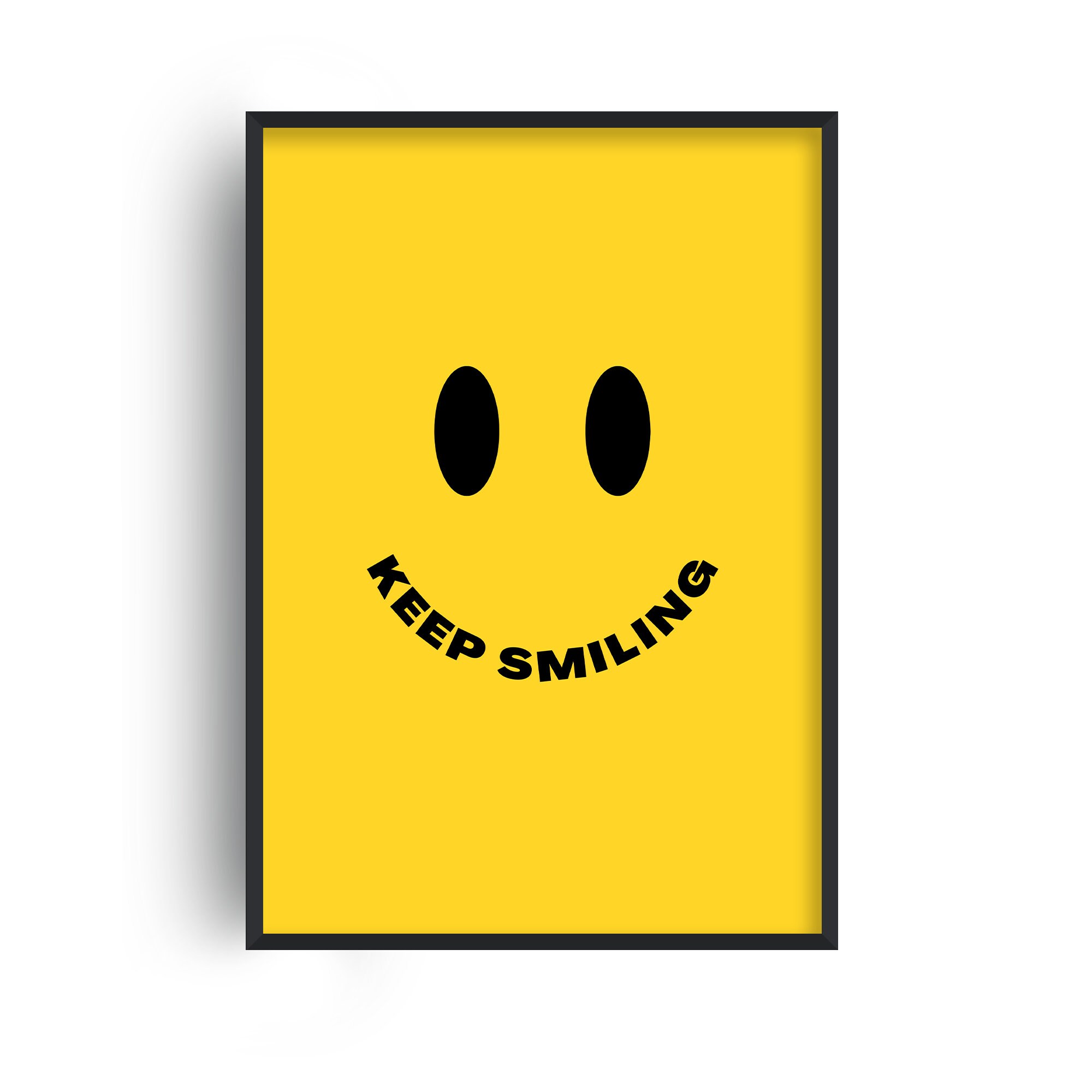 Keep Smiling Print Psychedelic Print Psychedelic Poster - Etsy
