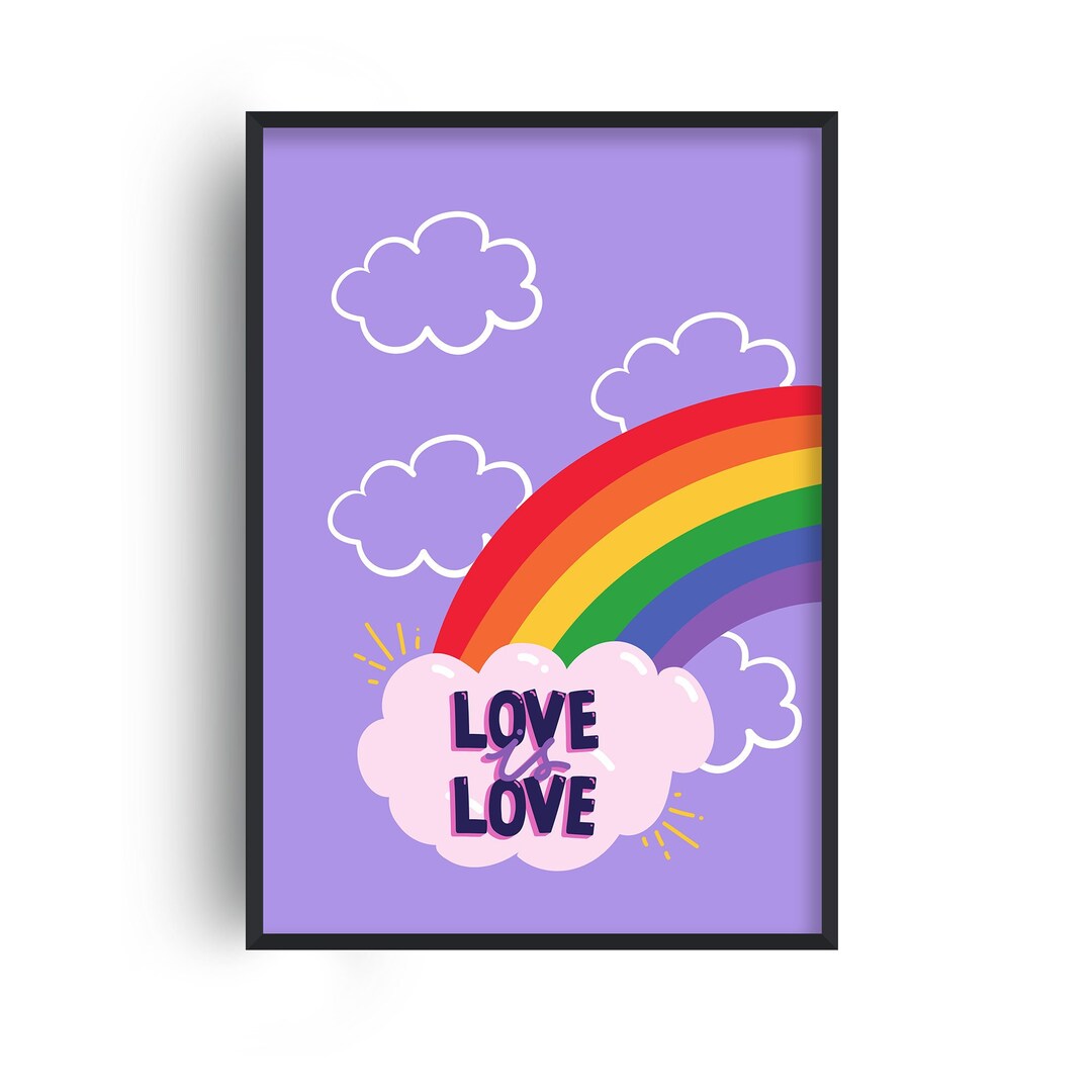 Love is Love Print, LGBTQ+ Poster, LGBTQ Print, LGBTQ Pride Poster ...