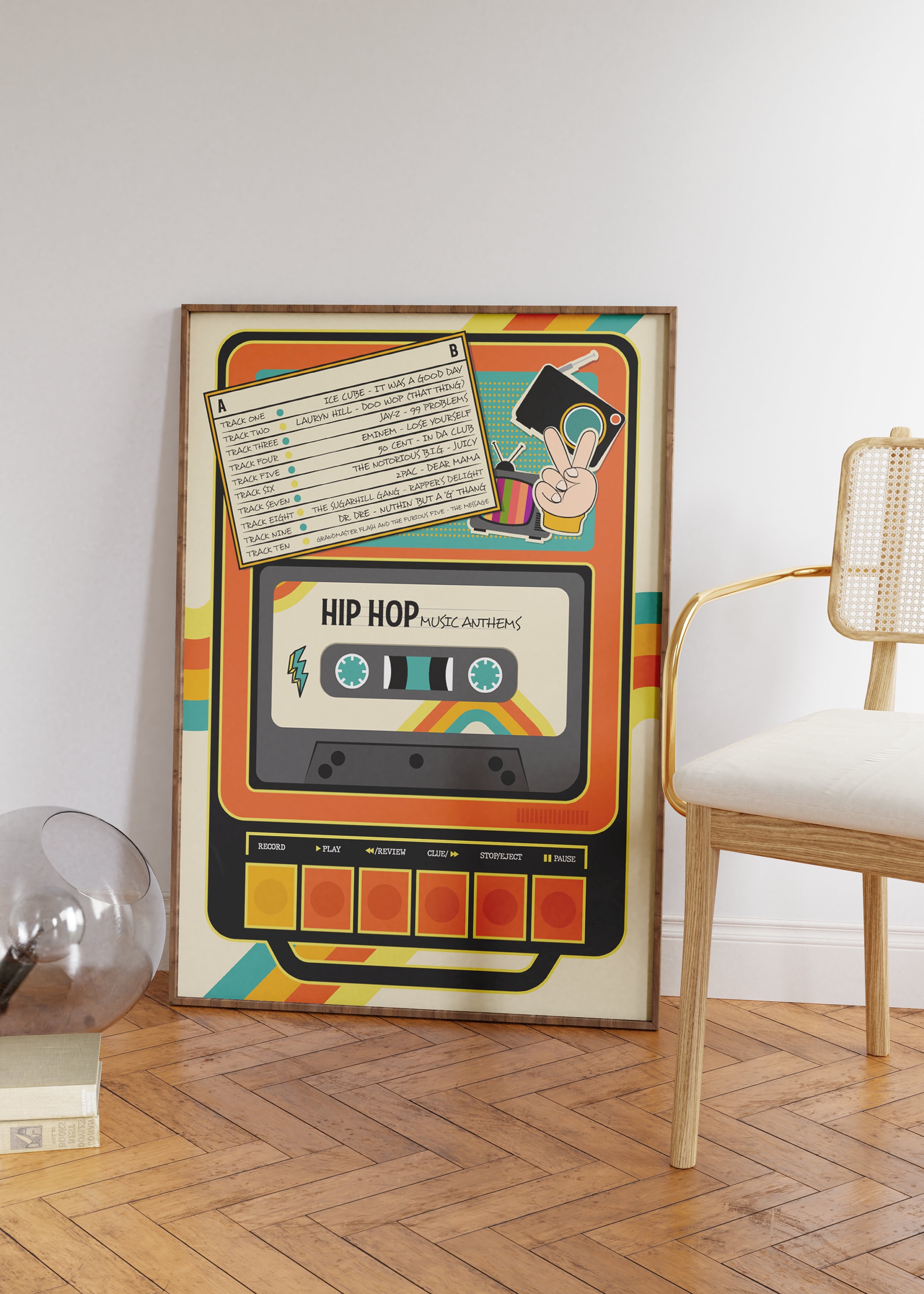 Hip Hop Print, Cassette Poster, Hip Hop Poster, Hip Hop Gifts, Hip Hop ...