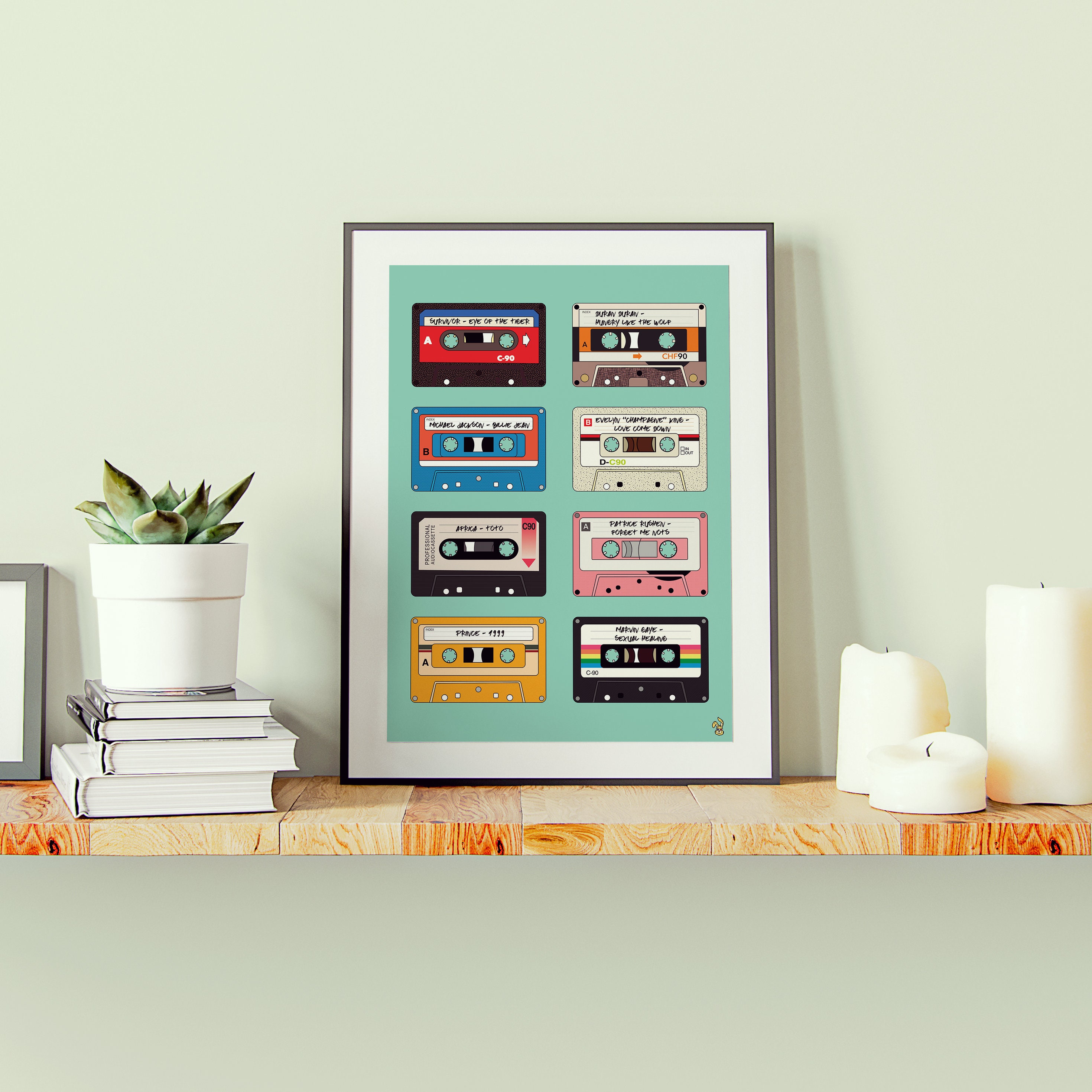 Personalised Cassette Tape Poster, Custom Cassette Print, Custom Music ...