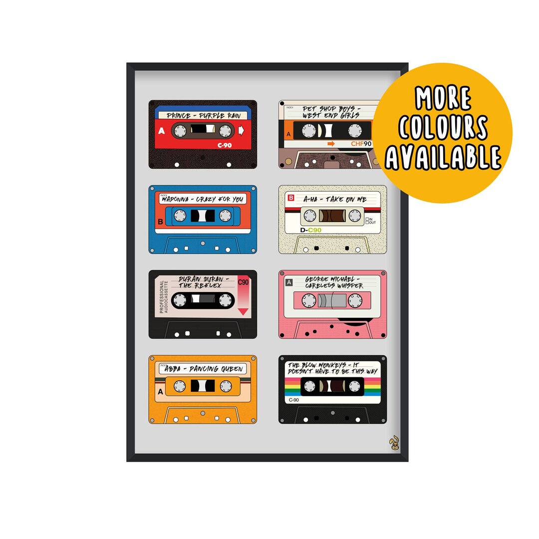 Custom Cassette Tape, Custom Cassette Print, Custom Music Poster, Music ...