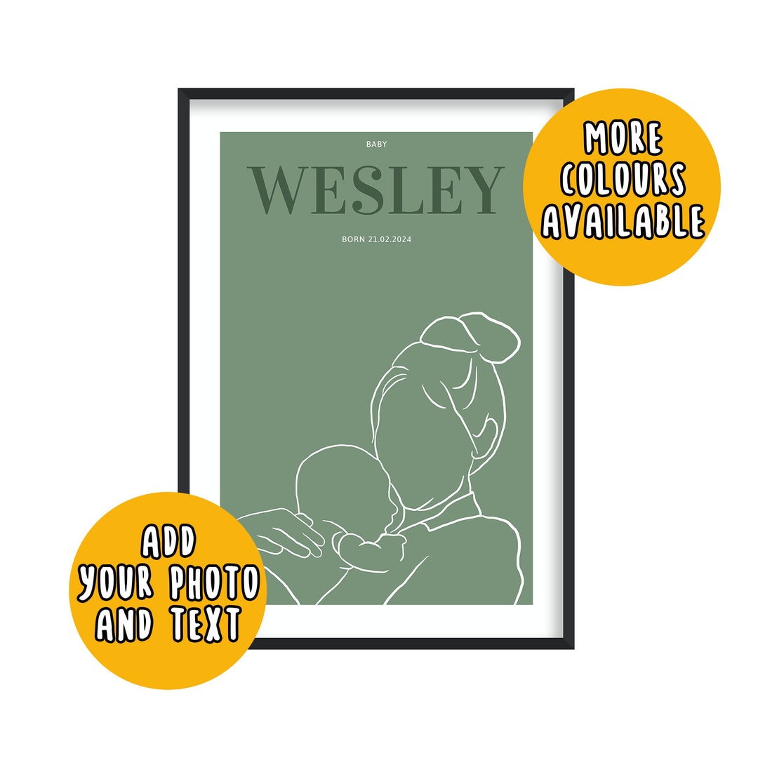 Personalised Family Poster, Gift for New Family, Gift for New Parents ...