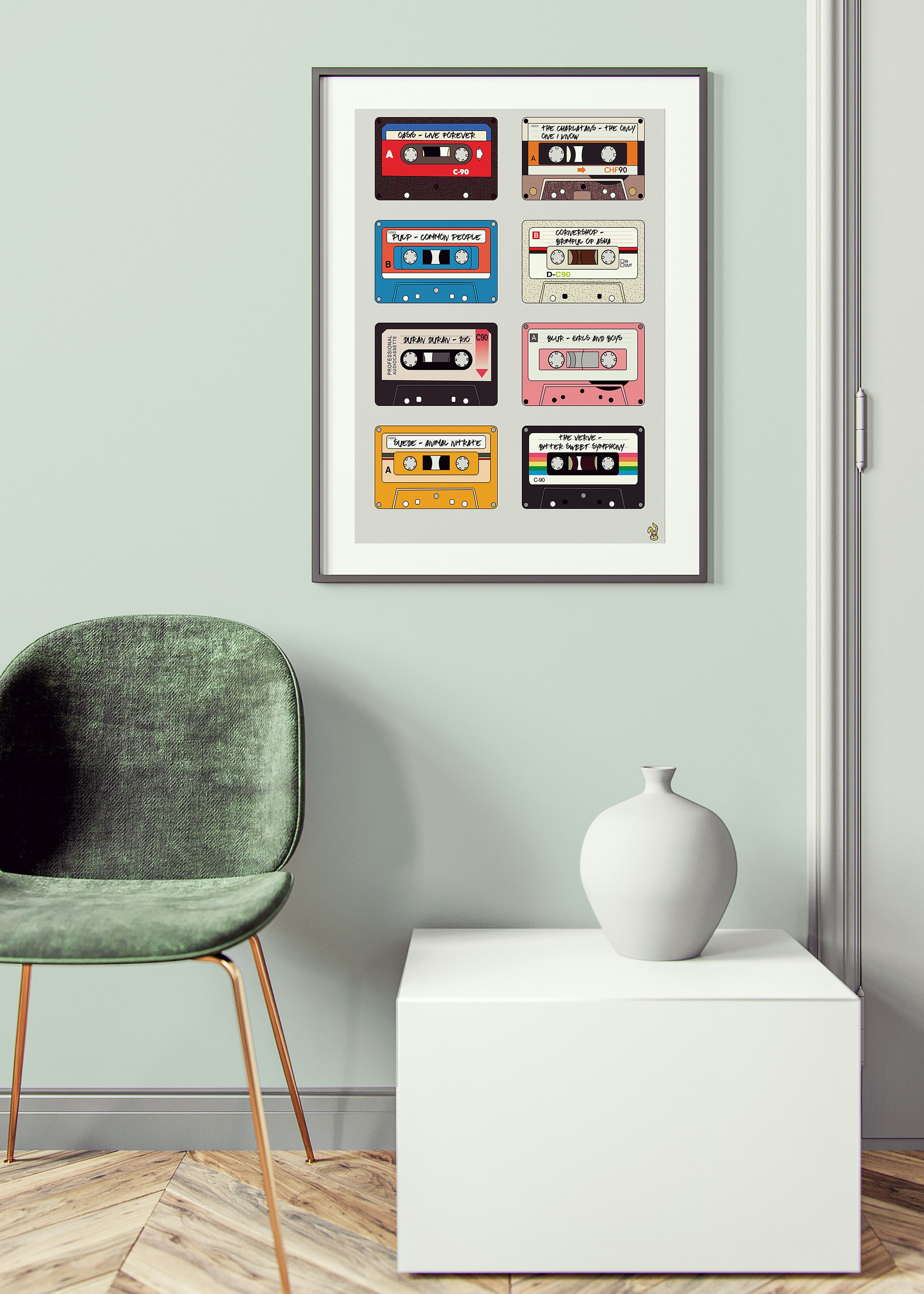 Personalised Cassette Tape Poster Custom Cassette Print - Etsy