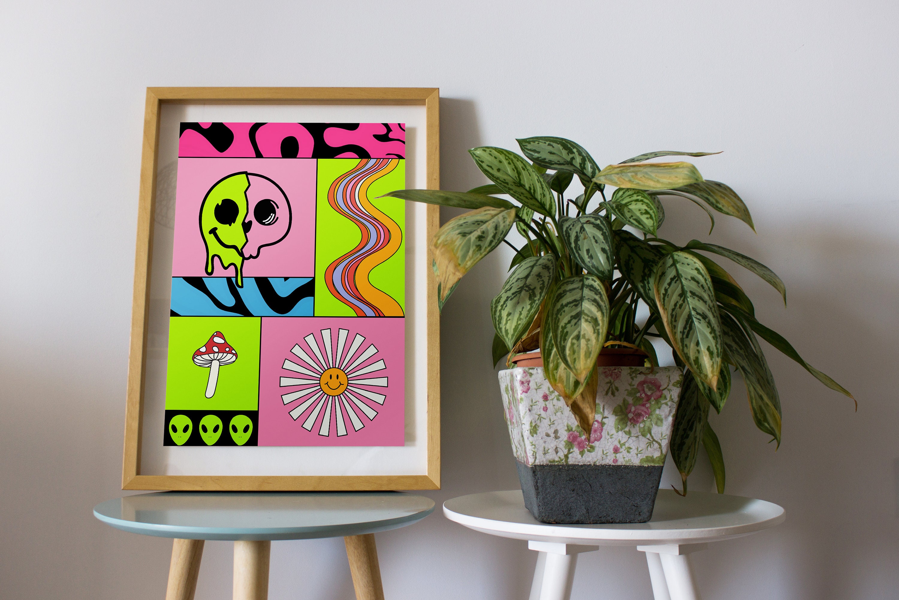 Acid Psychedelic Poster Trippy Wall Art Psychedelic Prints - Etsy