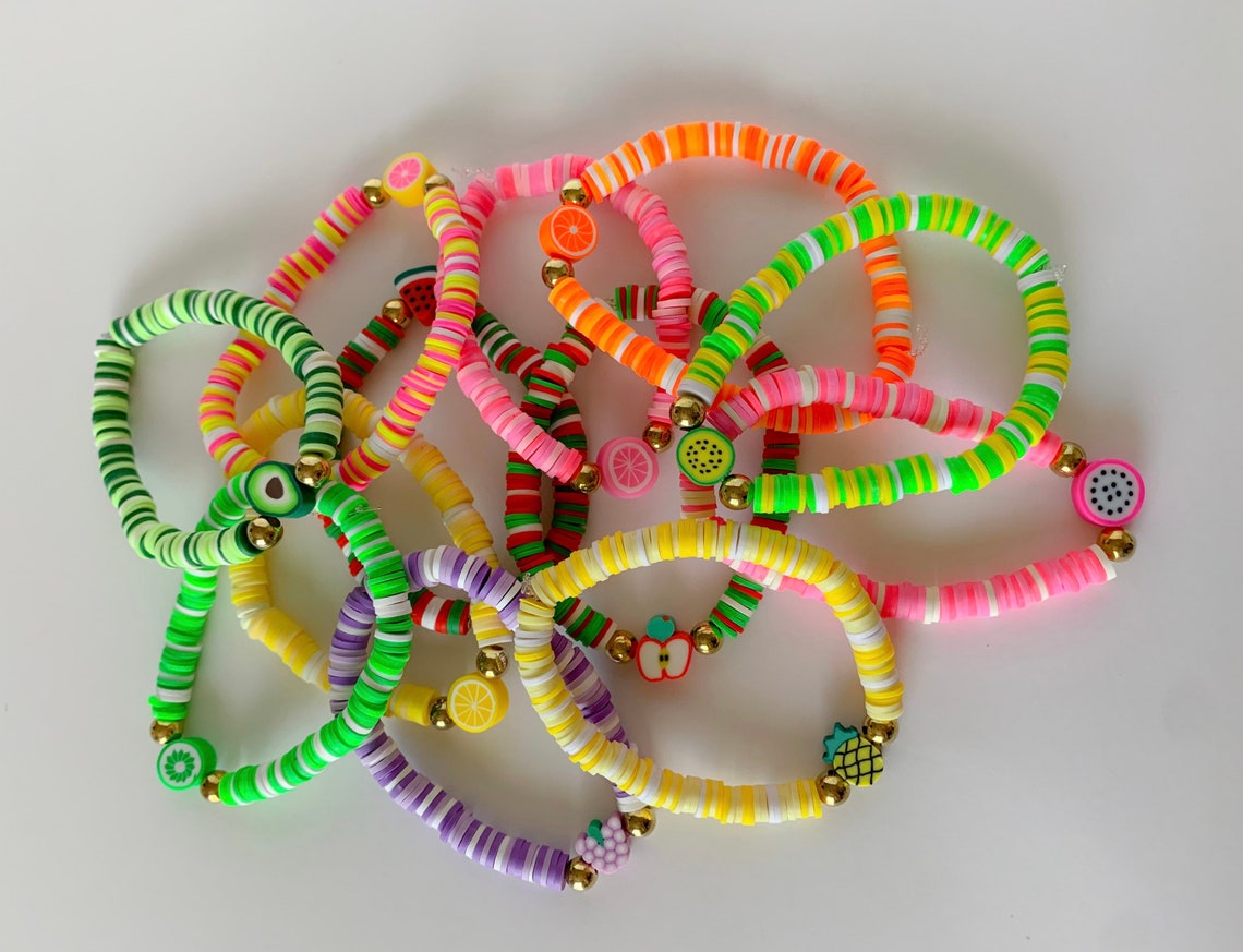 Fruit Bracelets Preppy Bracelets Trendy Summer Fruit - Etsy