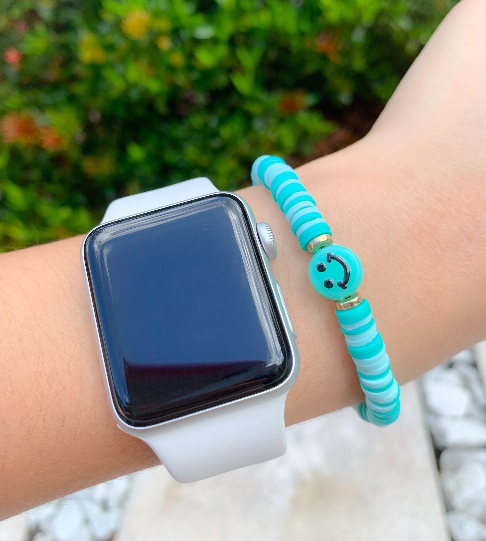 Ocean Stack Preppy Clay Bead Bracelets Trendy Cute Summer Stackable