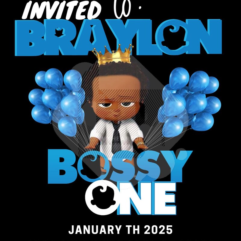 Boss Baby Invitation - Etsy