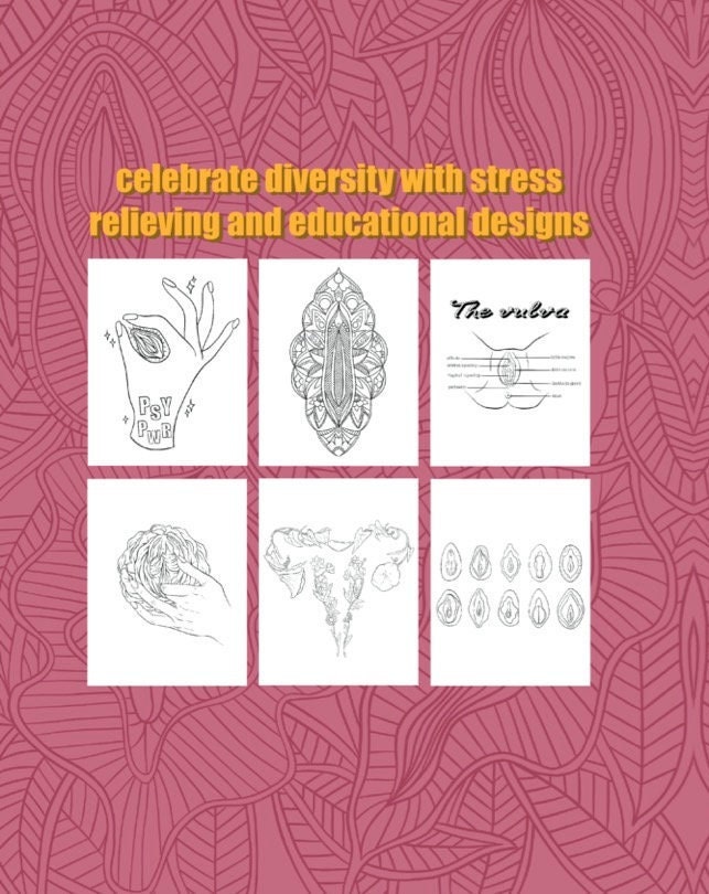 Vulva Coloring Book Vagina Coloring Book Viva La Vulva Sex Positions