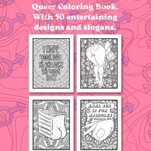 Queer Coloring Book. LGBTQ for Adults - Etsy