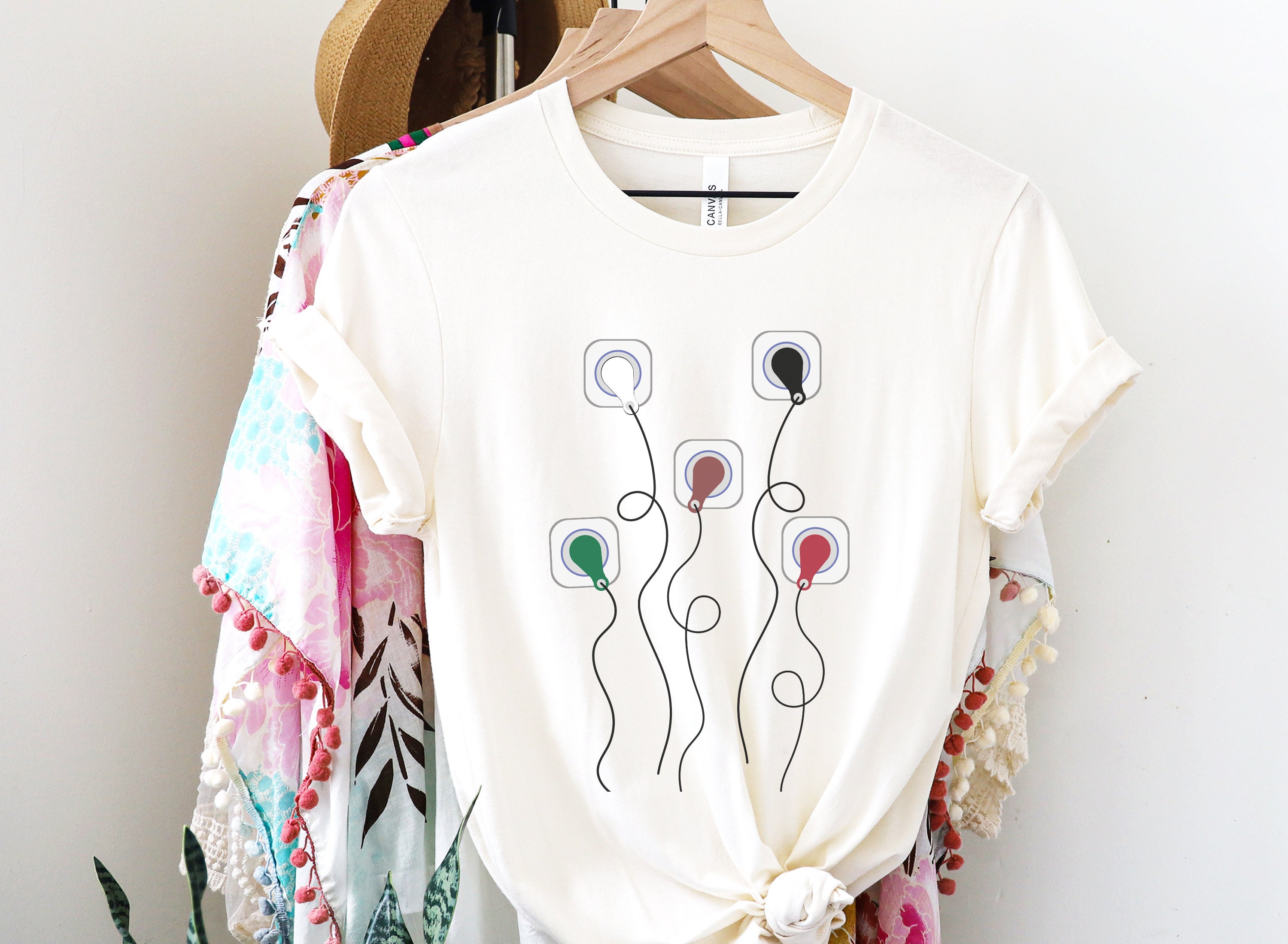EKG Leads Cheat Sheet T-shirt, Nursing Student ICU Nurse Tee - Etsy