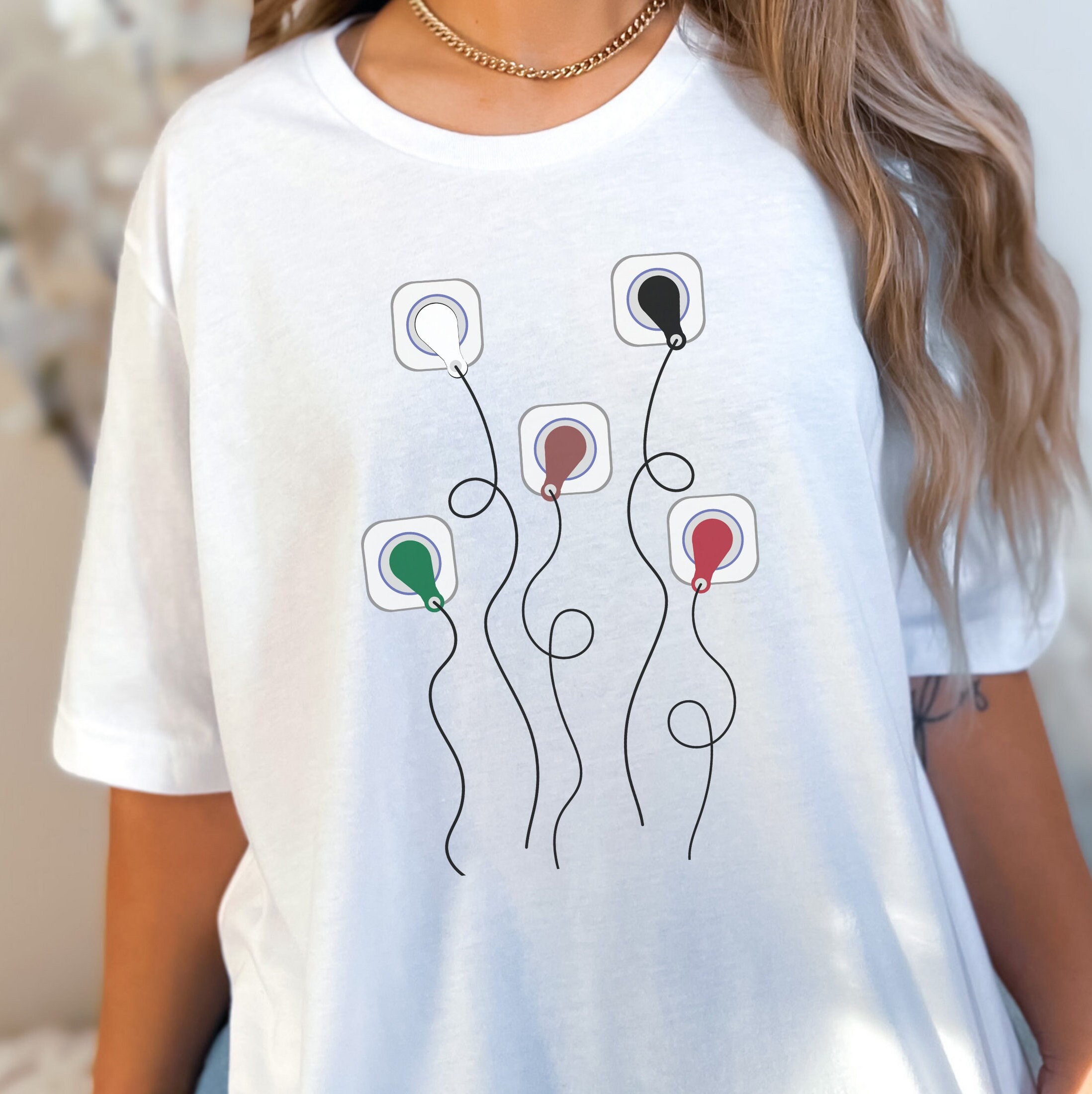 EKG Leads Cheat Sheet Shirt, Telemetry Tech Shirt, Funny Nursing School ...