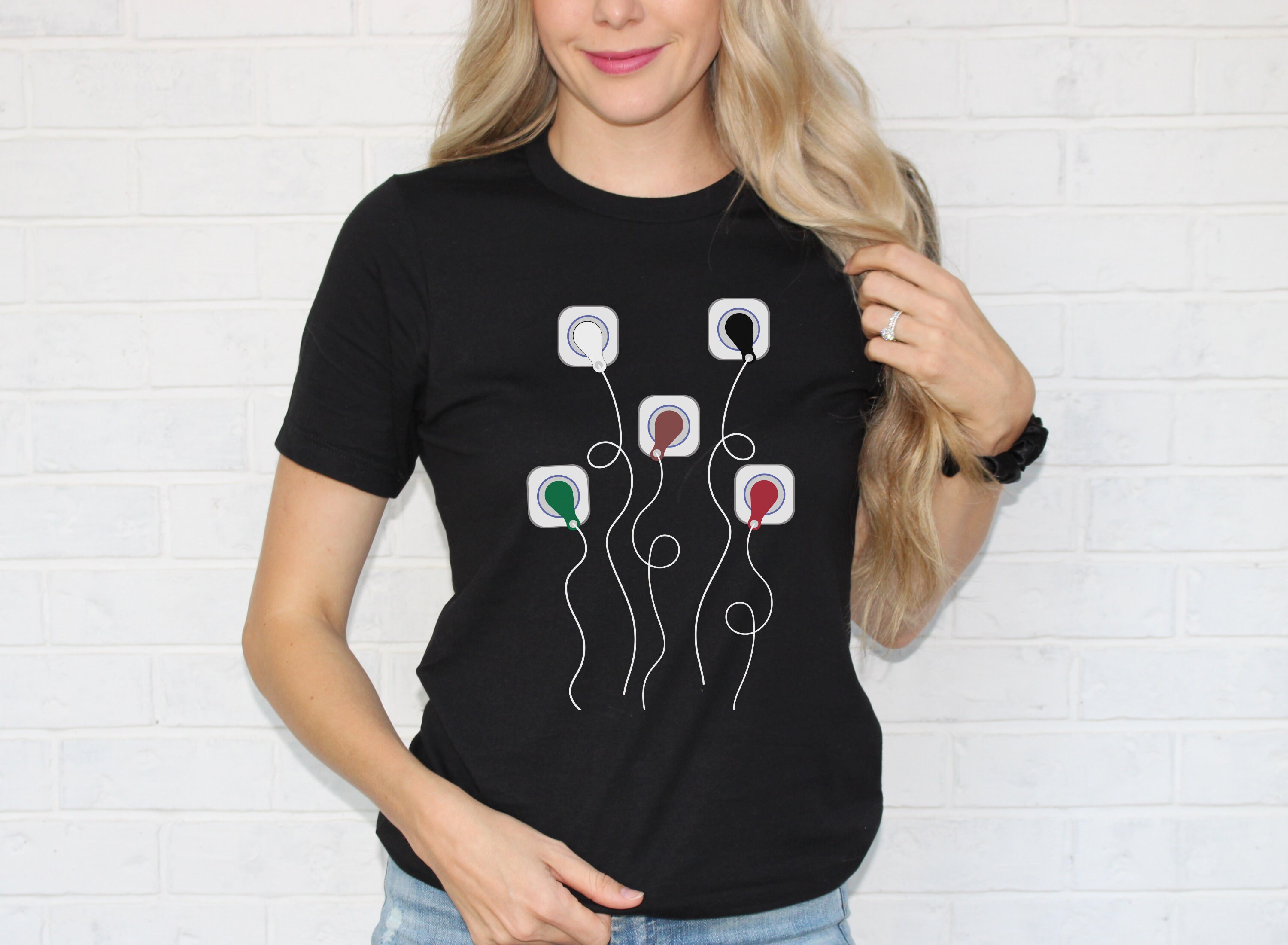 EKG Leads Cheat Sheet T-shirt, Nursing Student ICU Nurse Tee - Etsy