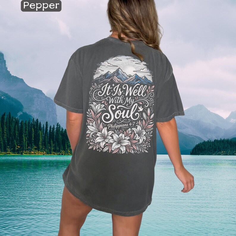 It is Well With My Soul Shirt | Christian Comfort Colors Tee ...