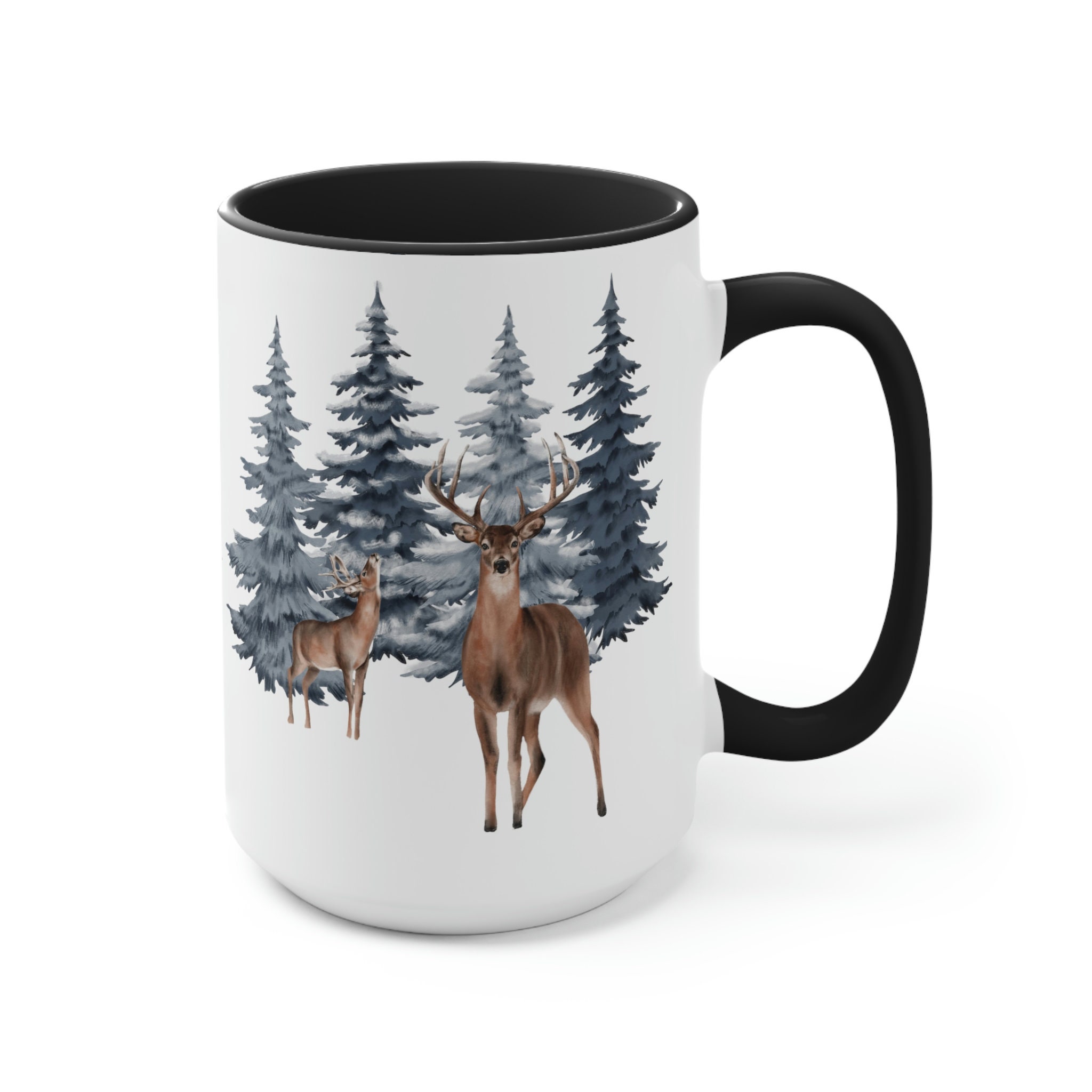 Deer in Woods Mug, Wildlife Hunting Coffee Cup, Nature Lover Gift - Etsy