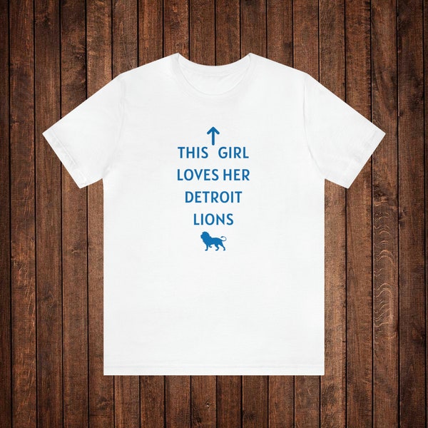 Detroit Lions Girl Shirt - Etsy