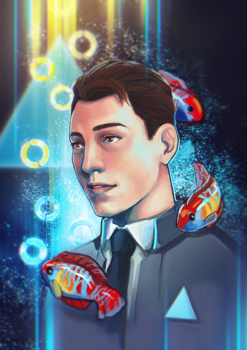 Detroit Become Human DBH Simon Connor Print - Etsy