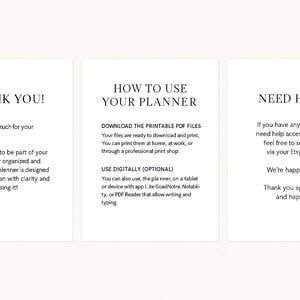 Printable Weekly Planner | Undated PDF | Minimal Weekly Overview ...