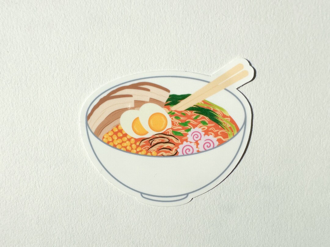 Japanese Ramen Bowl Laptop Sticker Decal | Small 2x1.75 Inch, Large 2 ...