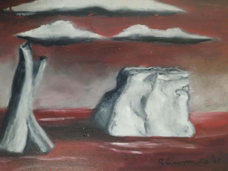 1969 Gertrude Abercrombie Original Oil Painting Over Masonite - Etsy