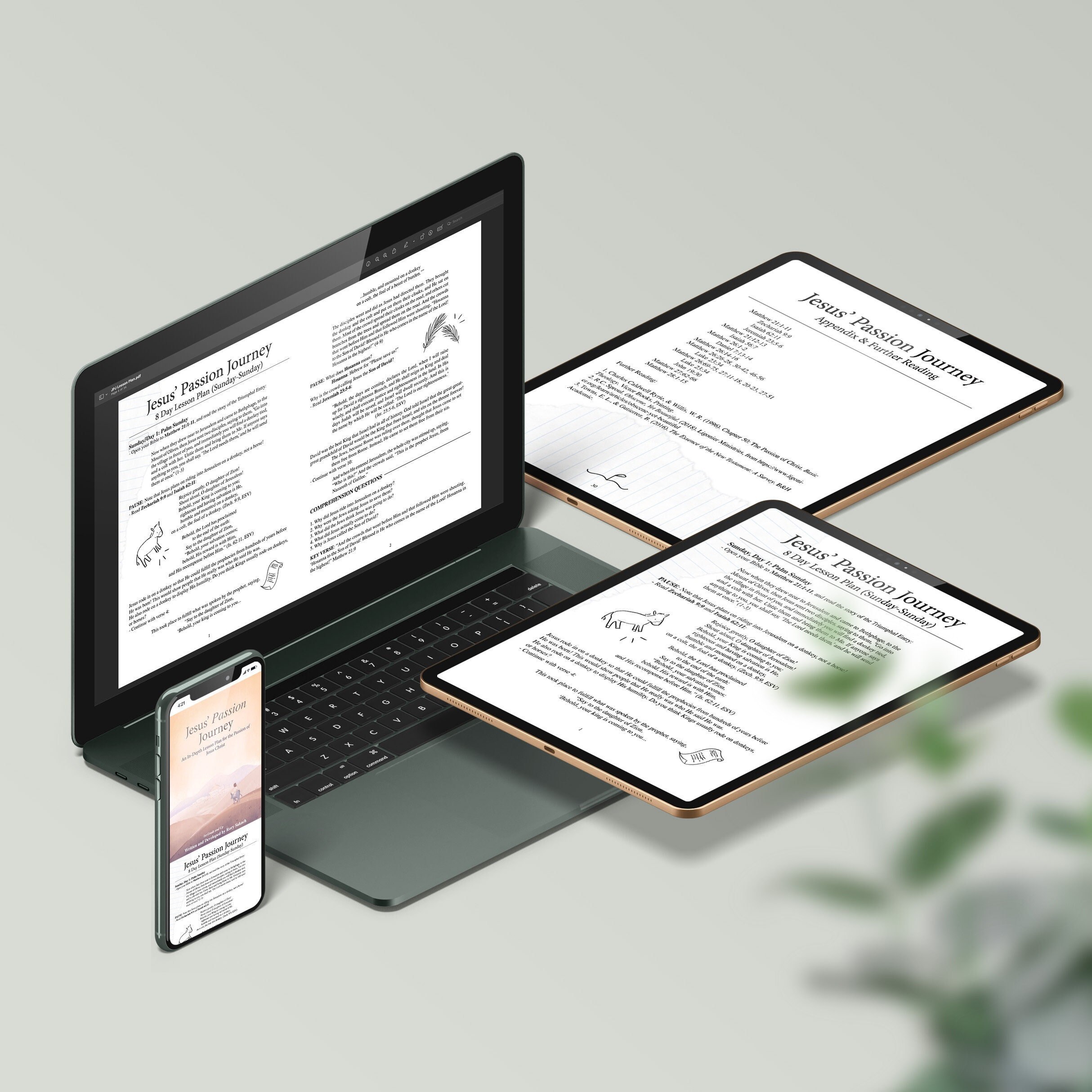 Passion Week Lesson Plan: Jesus' Passion Journey - Etsy