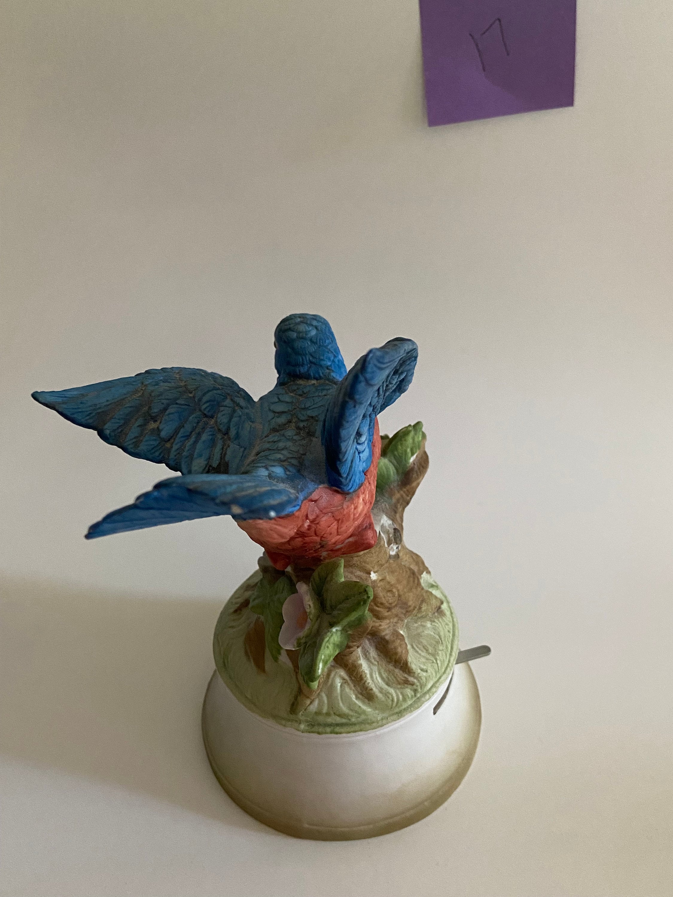 Vintage Shafford Japan Blue Bird Music Box - Etsy