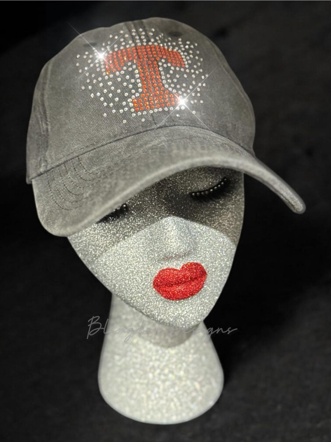 Bling Tennessee Bedazzled Hat Vintage Baseball Cap for Ladies, Vols ...