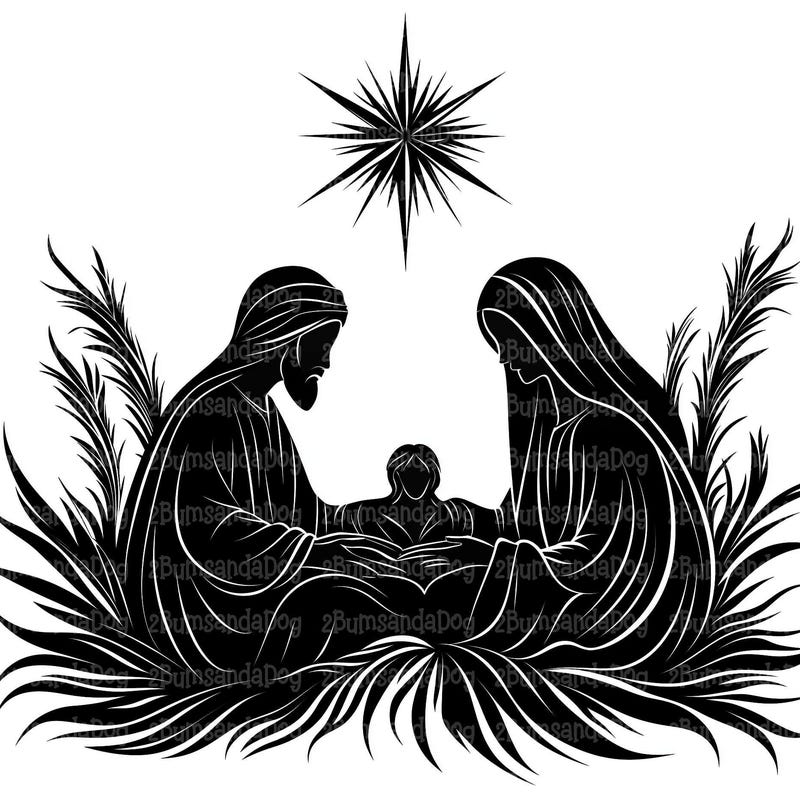 Nativity Vector - Etsy