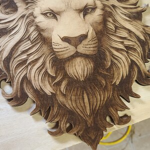 3d Illusion Lions Head for Laser Please Read Description Laser Ready - Etsy