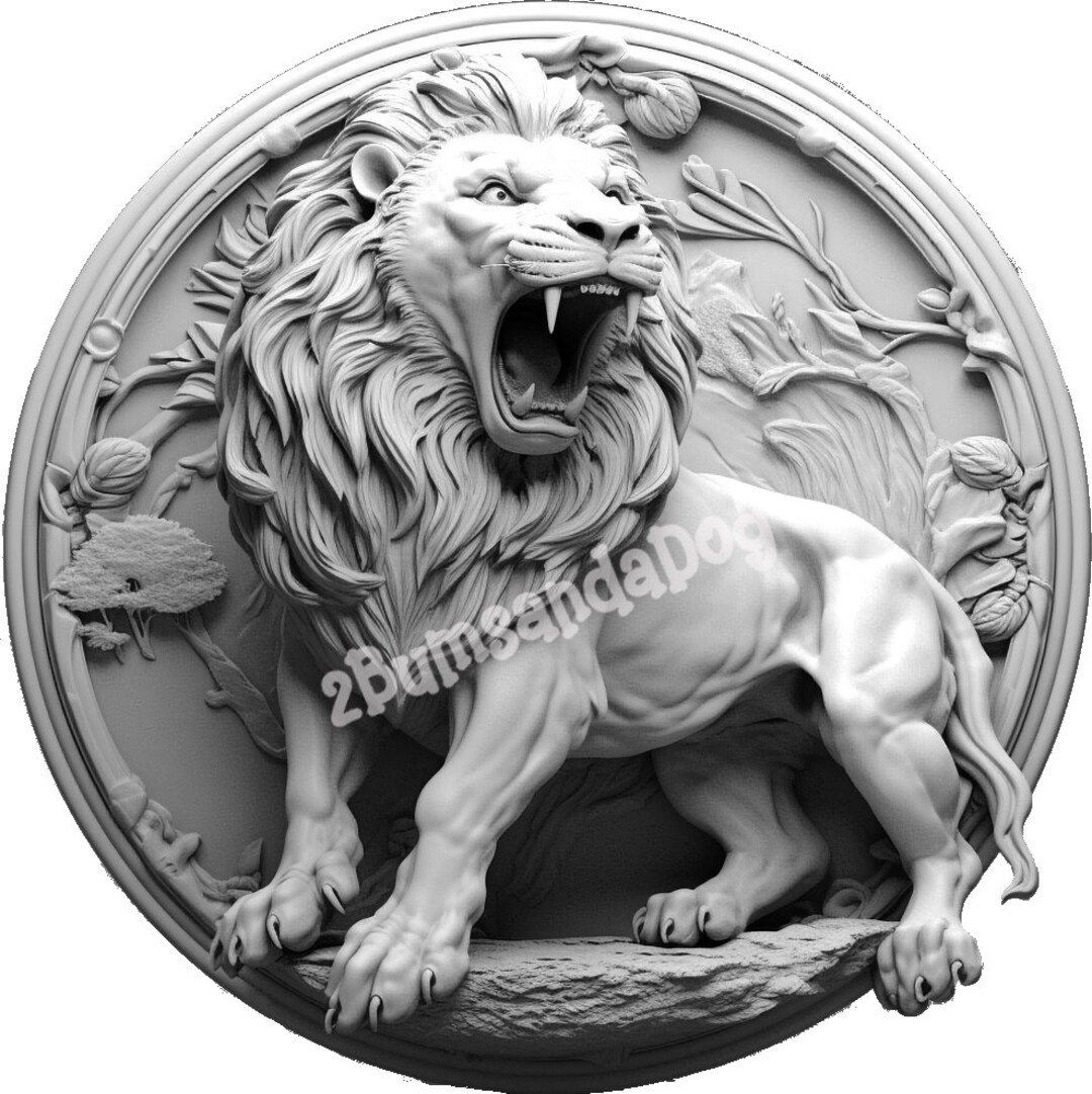 3d Illusion Lion Roaring for Laser Please Read Description Laser Ready ...