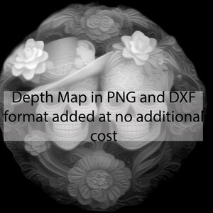 3d Illusion Sugar Skulls Coin Shape for Laser Please Read Description ...