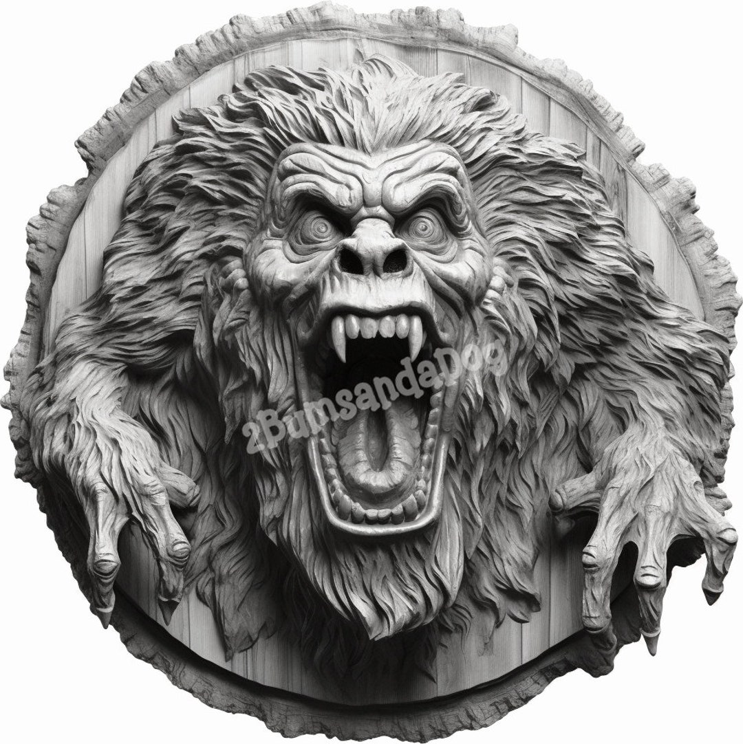 3d Illusion Scary Bigfoot Sasquatch Wooly Booger Please Read ...