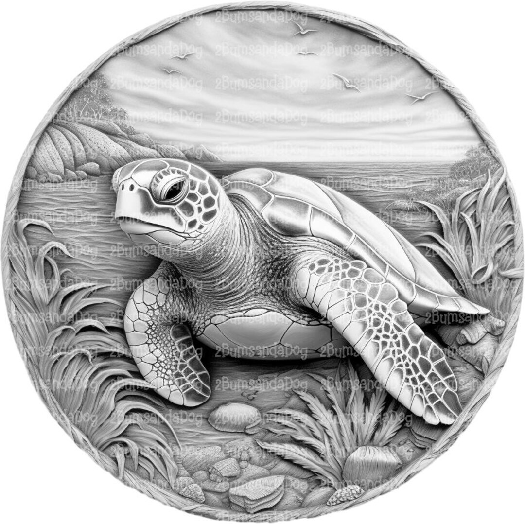 3d Illusion Sea Turtle for Laser Please Read Description Laser Ready - Etsy