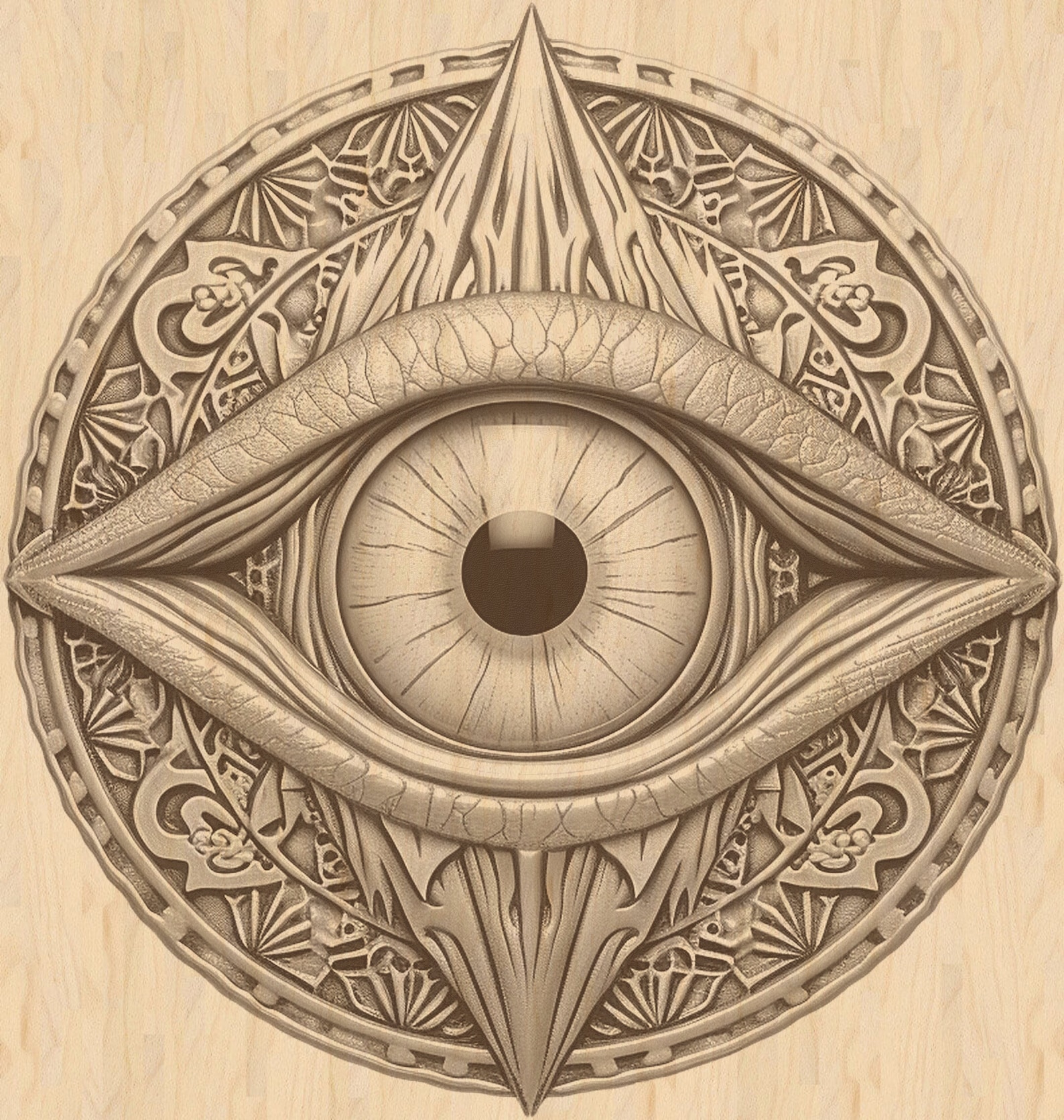 3d Illusion All Knowing Eye for Laser Please Read Description Laser ...