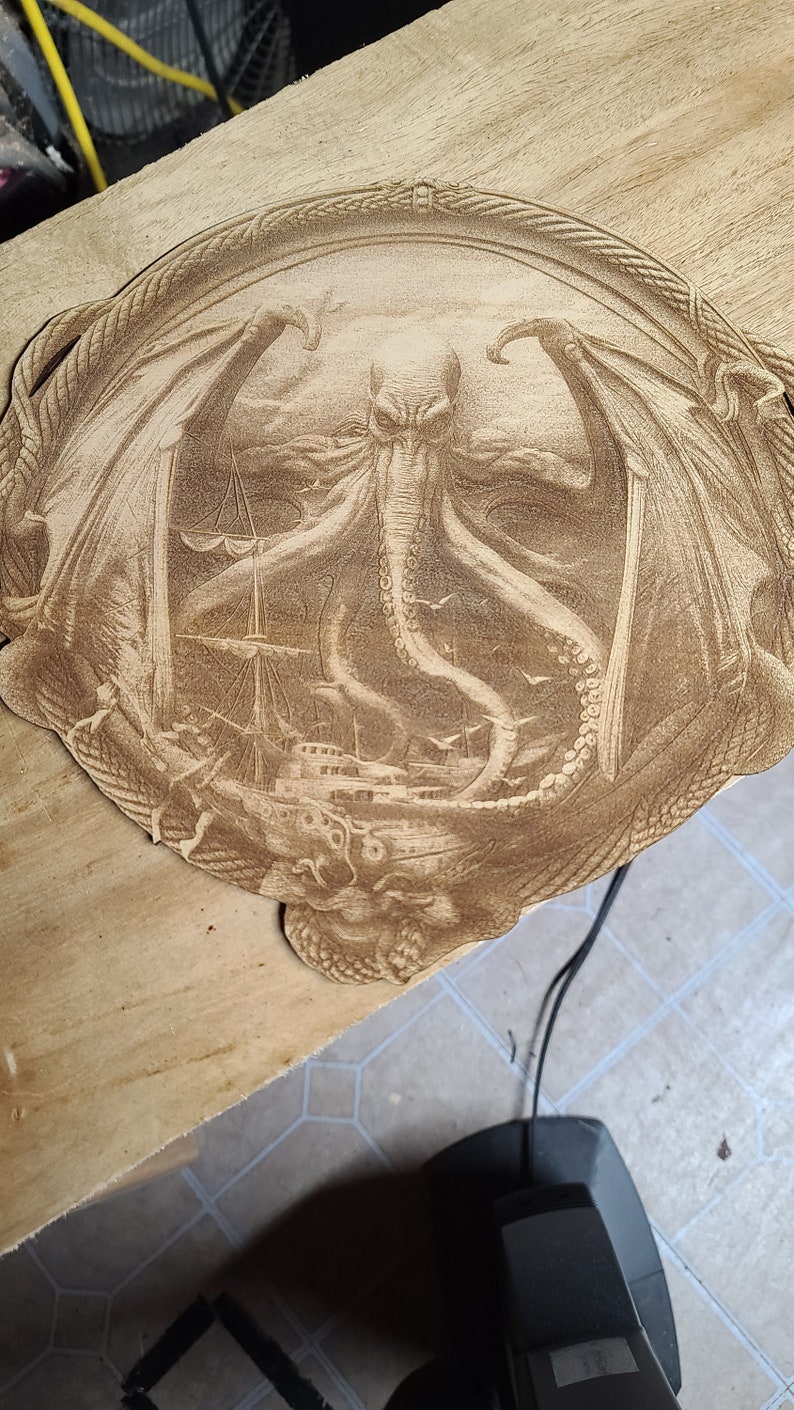 3d Illusion Cthulhu Causing Destruction for Laser Please Read ...