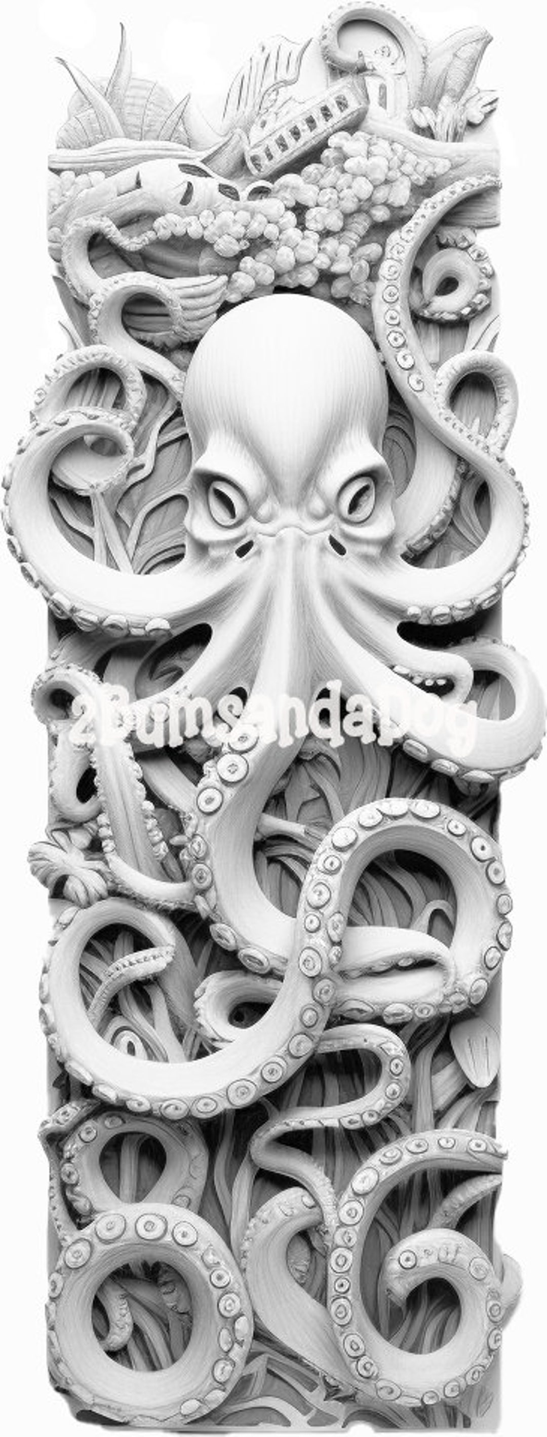 3d Illusion Octopus for Laser Please Read Description Laser Ready - Etsy