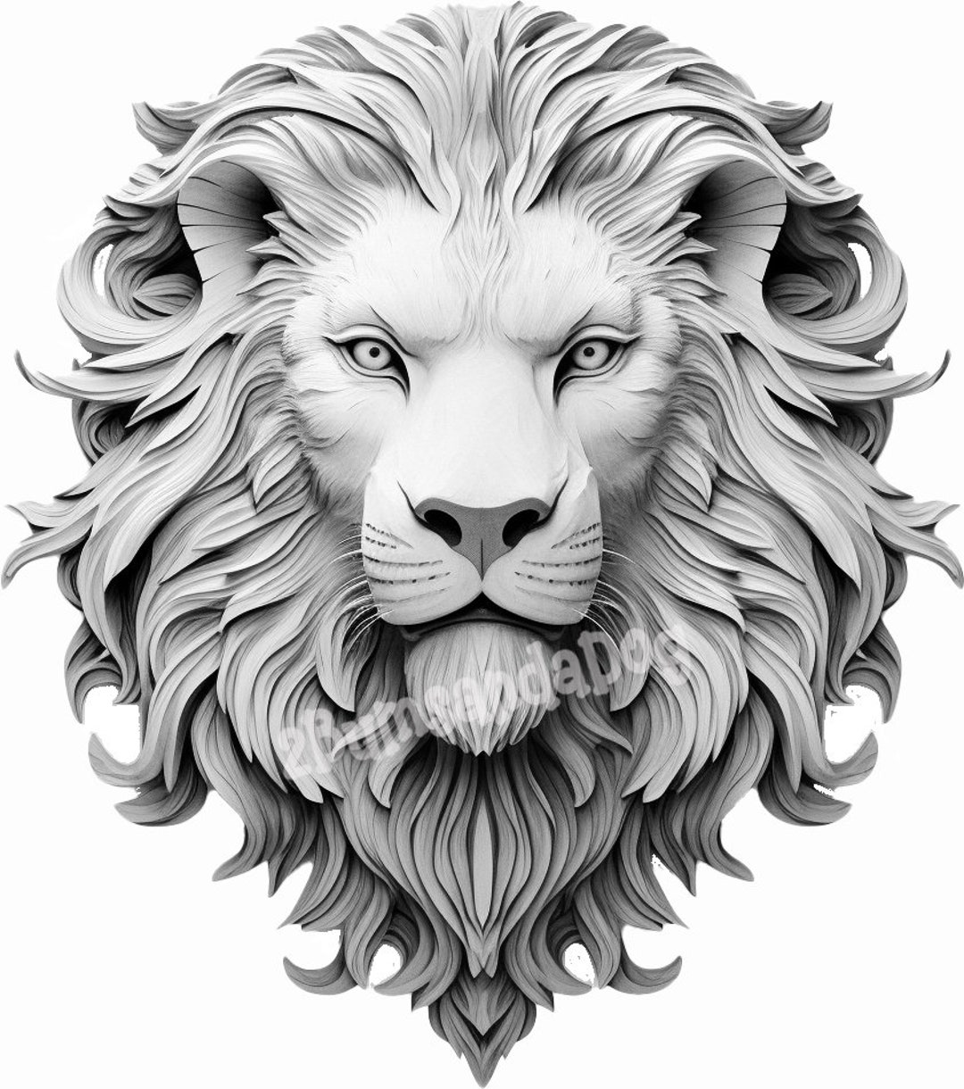 3d Illusion Lions Head for Laser Please Read Description Laser Ready - Etsy