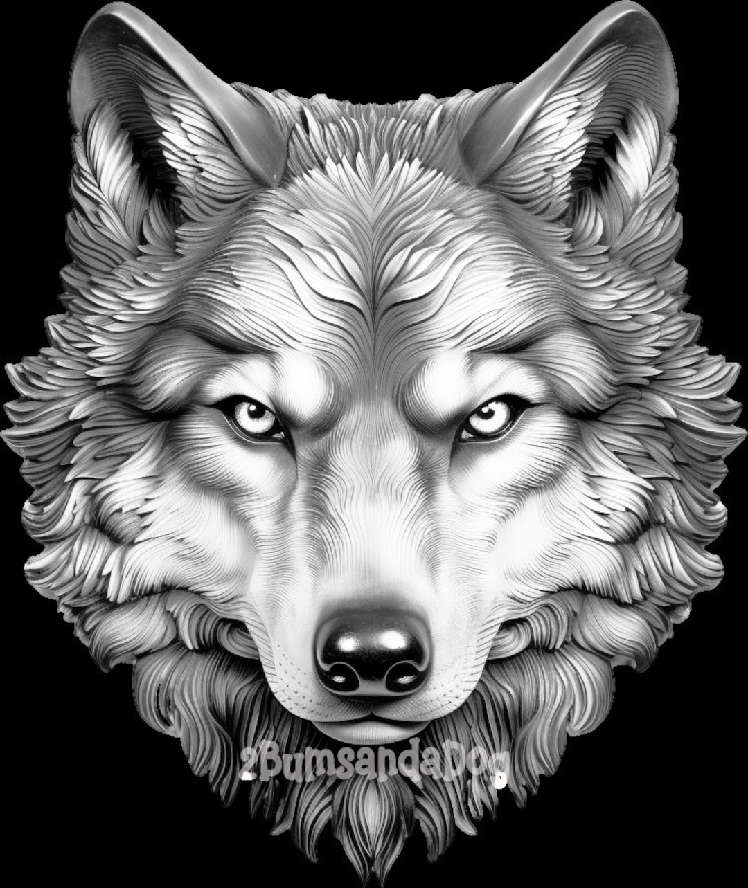 3d Illusion Wolf Face Please Read Description Laser Ready - Etsy