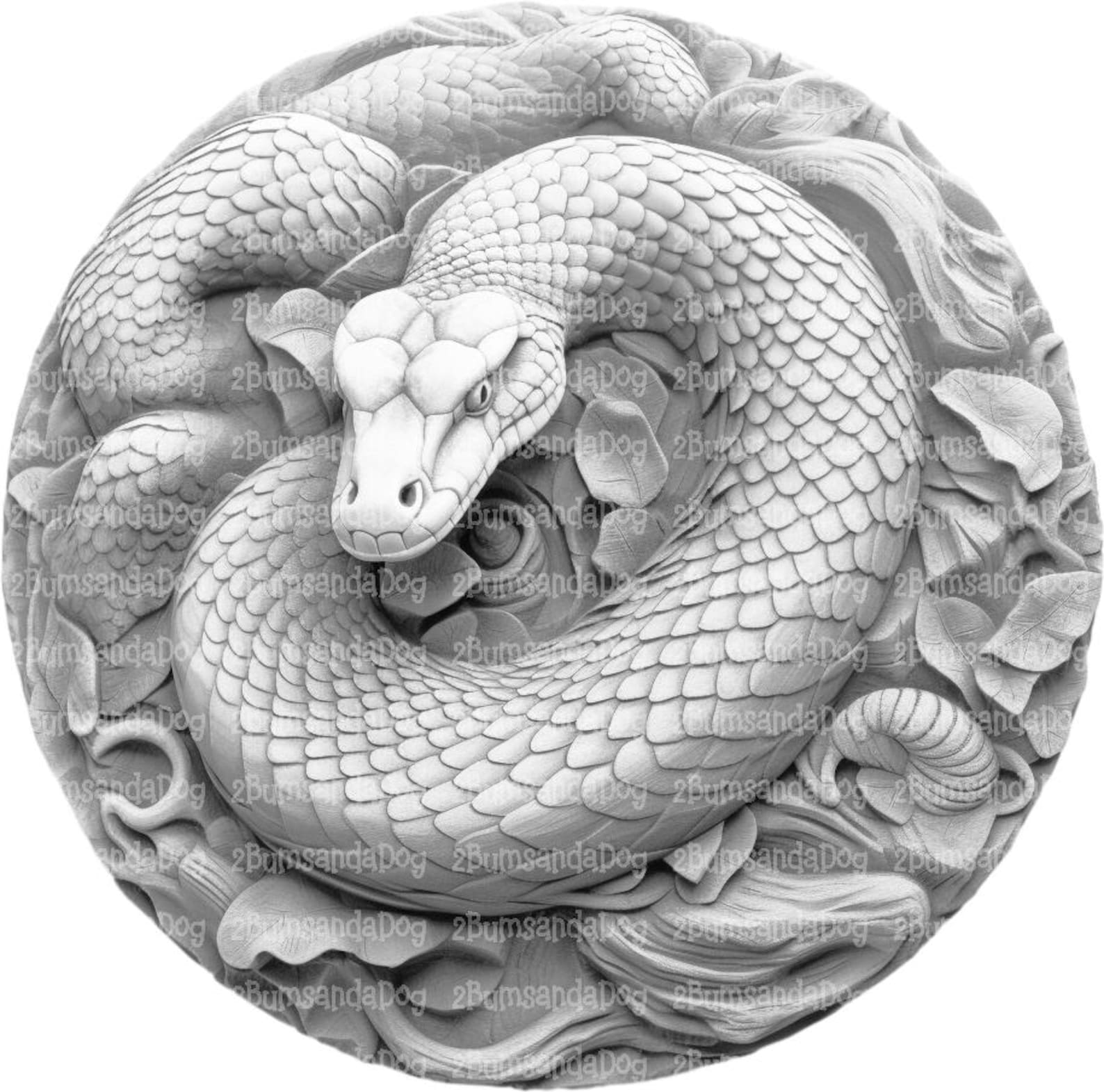 3d Illusion a Snake for Laser Please Read Description Laser Ready - Etsy