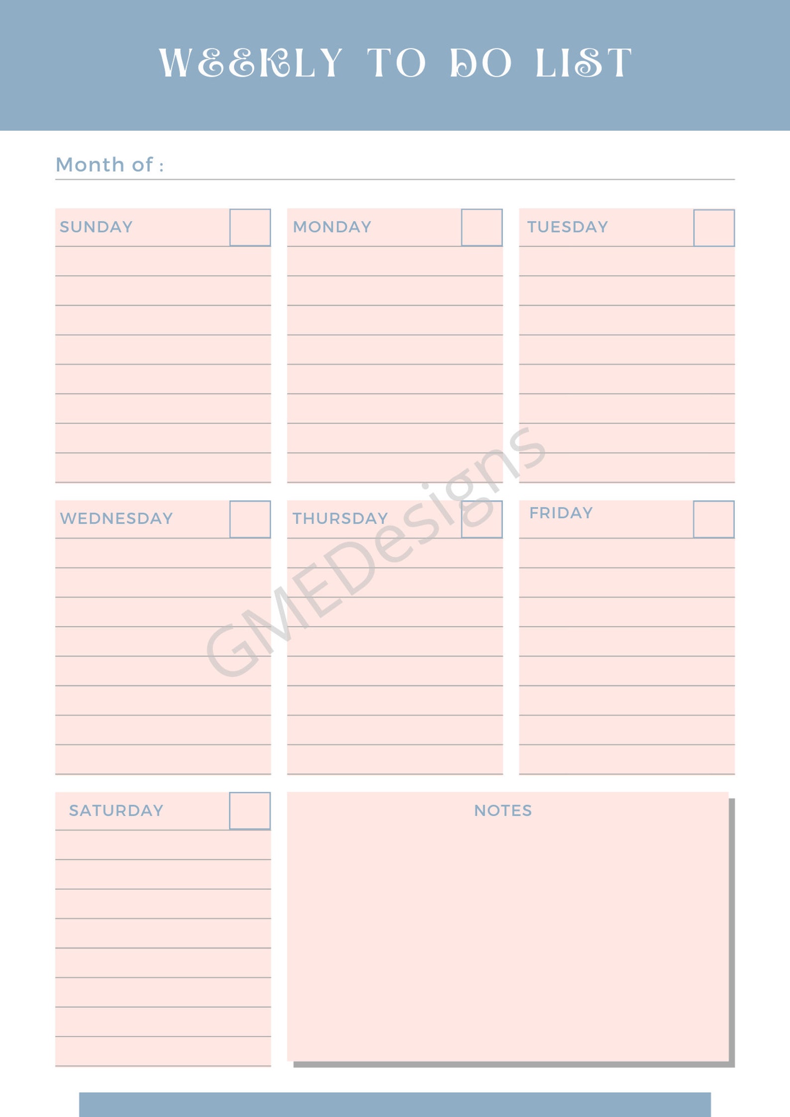 Editable Weekly to Do List, Basic to Do List, Editable, Printable to Do ...
