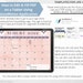 Editable Monthly Calendar Template, Printable Calendar, Digital ...