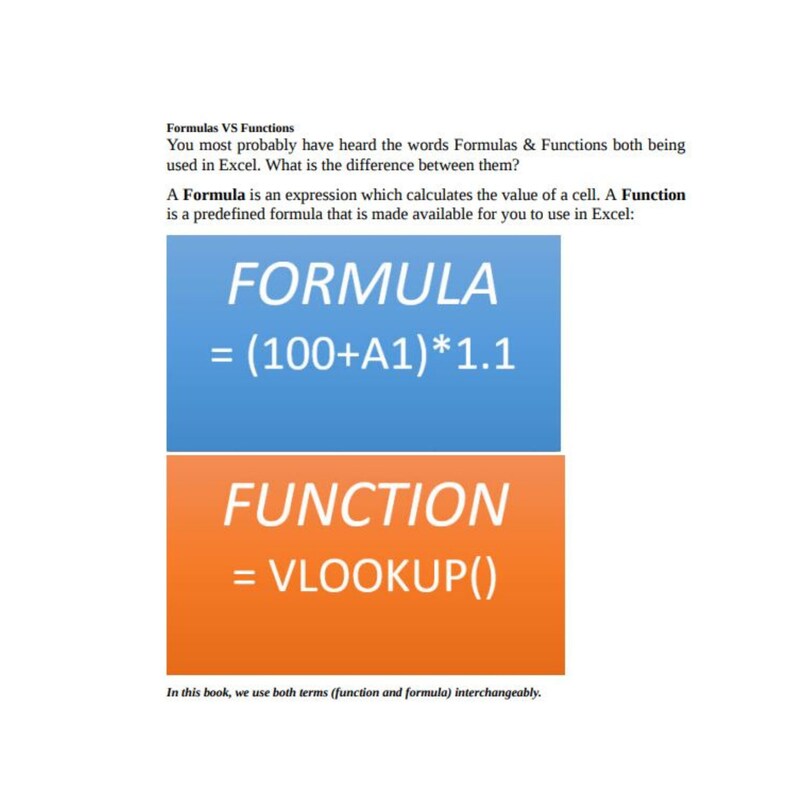 101 Most Popular Excel Formulas Excel Shortcut Excel Ebook Excel 