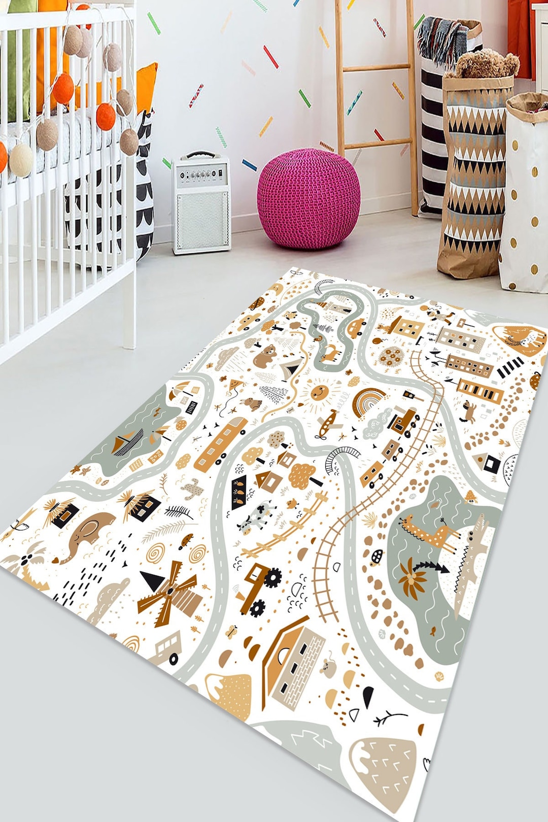 Kids Room Carpet Children's Play Carpet Play Mat for Toy - Etsy