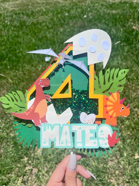 Dinosaur Cake Topper - Etsy