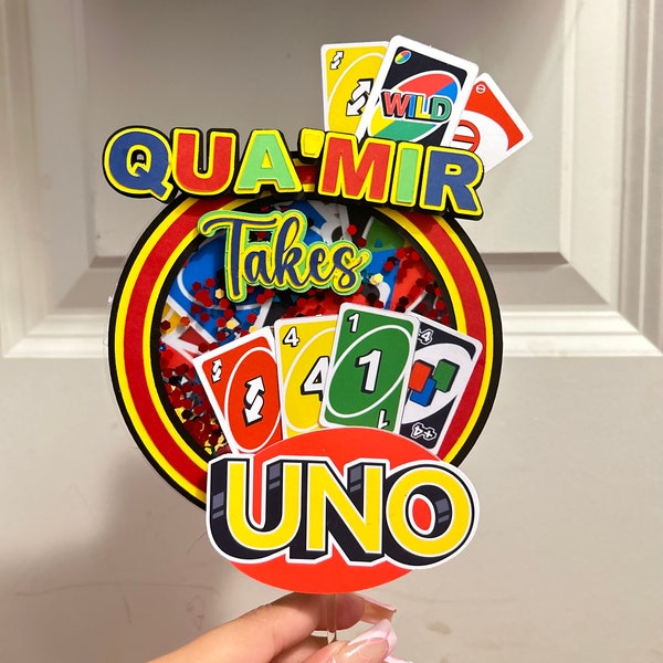 Uno Cake Topper - Etsy