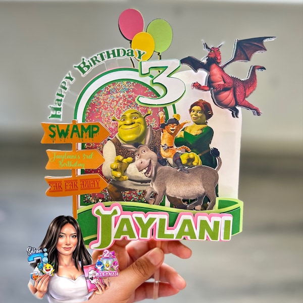 Shrek Cake Topper - Etsy