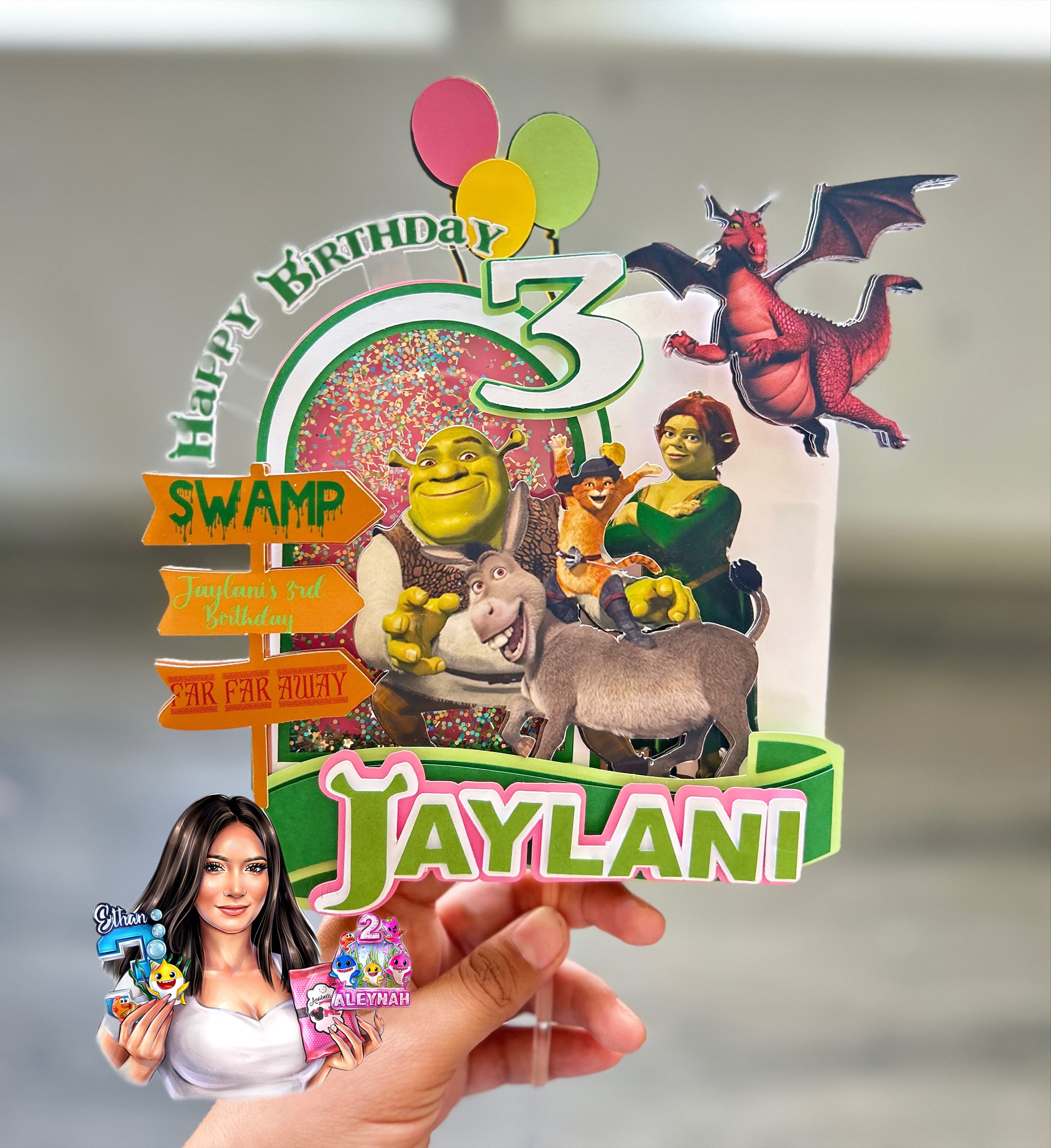 Inspired Shrek Cake Topper - Etsy