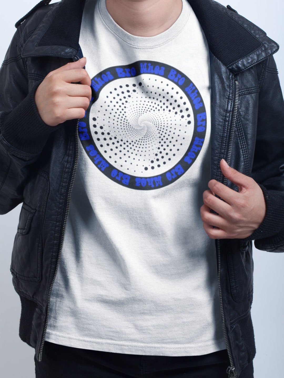 Whoa Bro Spiral Vortex Tee - Etsy