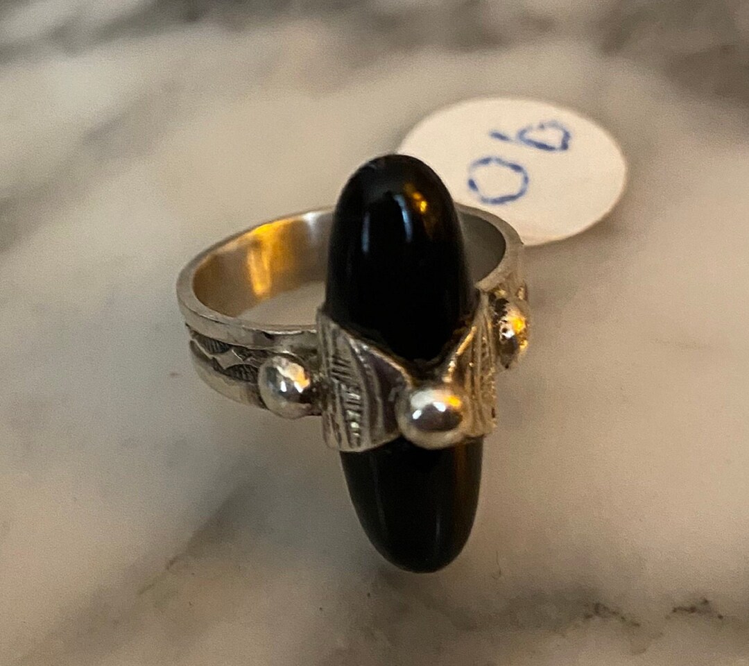 Handmadetuareg Black Glass Ring - Etsy