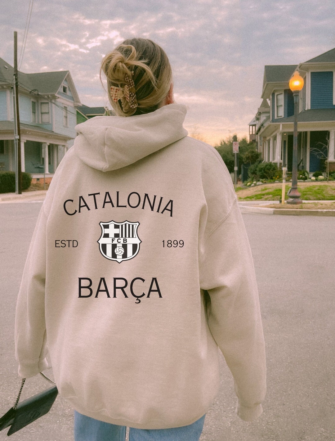 Buy Barcelona Hoodie Barca Sweater FCB Sweater Futbol Club Online in ...